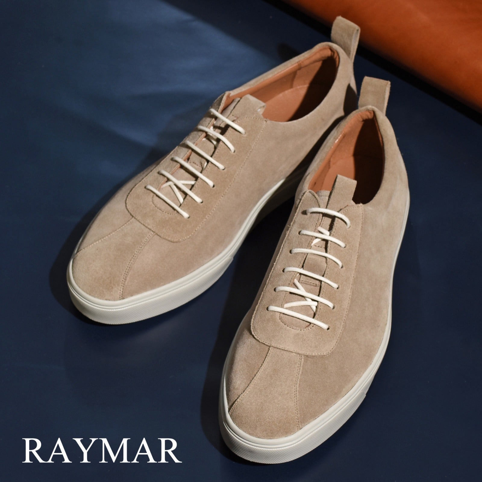 RAYMAR レースアップ ドレス スニーカー Thomas ベージュ 牛革 スエード コンビ 24.0cm ~ 27.0cm レイマー ラ ...